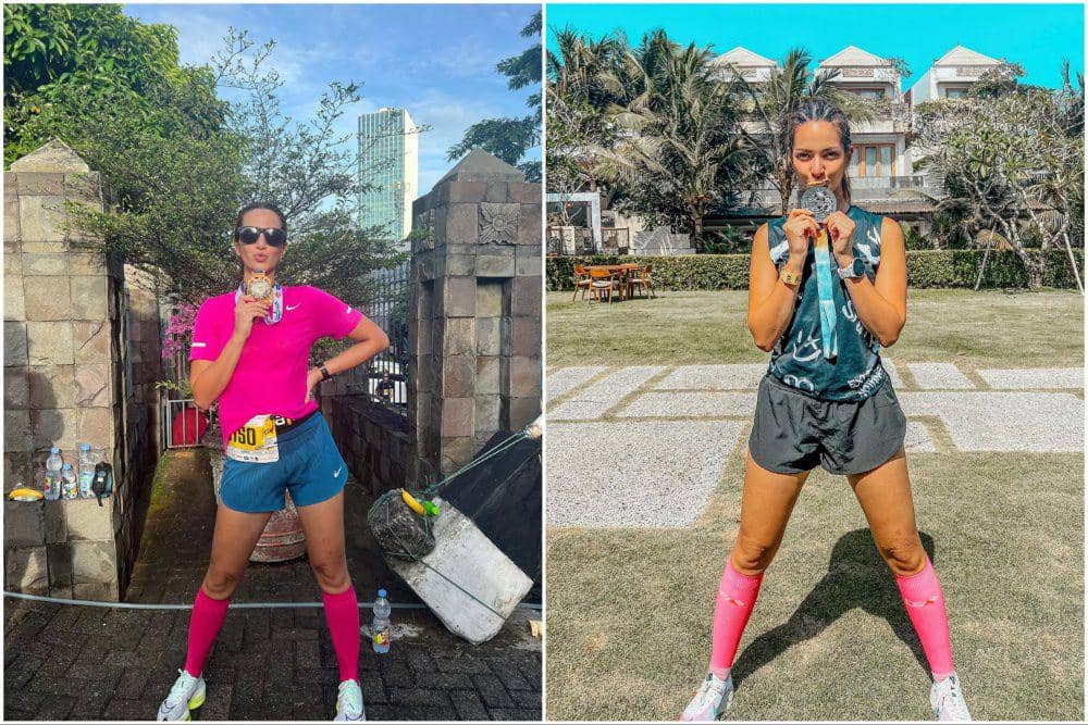8 Potret Nia Ramadhani dengan Medali Lari Maratonnya | IDN Times