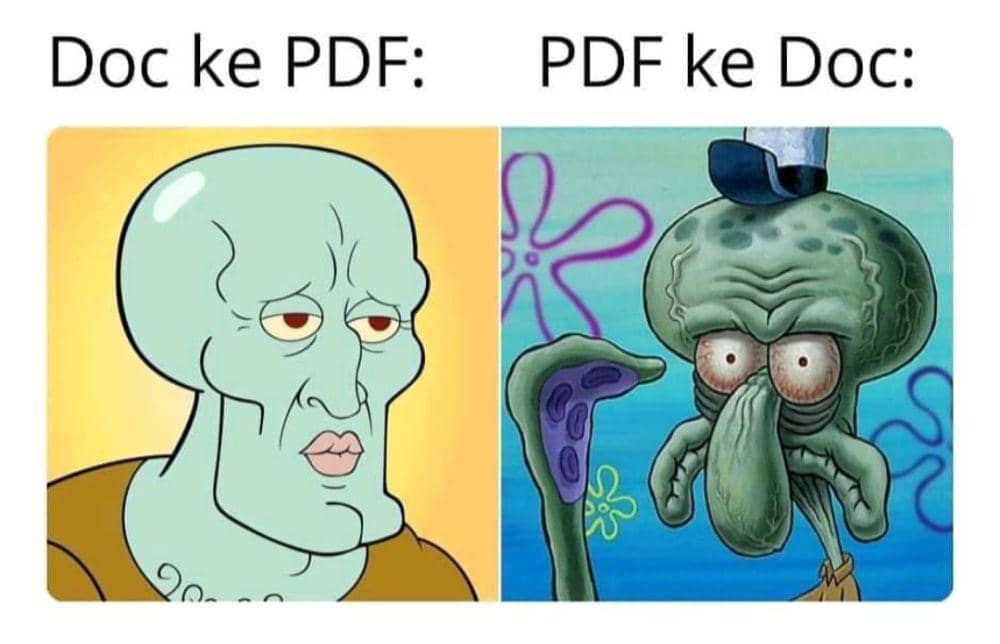 7 Meme Squidward Ganteng, Operasi Plastik atau Perawatan? | IDN Times