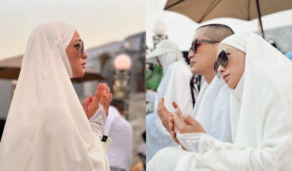 7 Potret Citra Kirana Wukuf di Arafah, Khusyuk Bareng Suami! | IDN Times