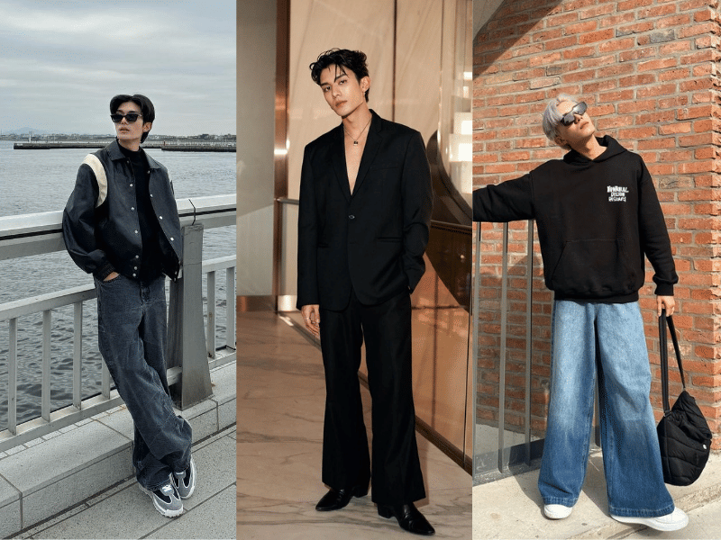 8 Inspirasi OOTD Warna Hitam ala Net Siraphop, Manly! | IDN Times