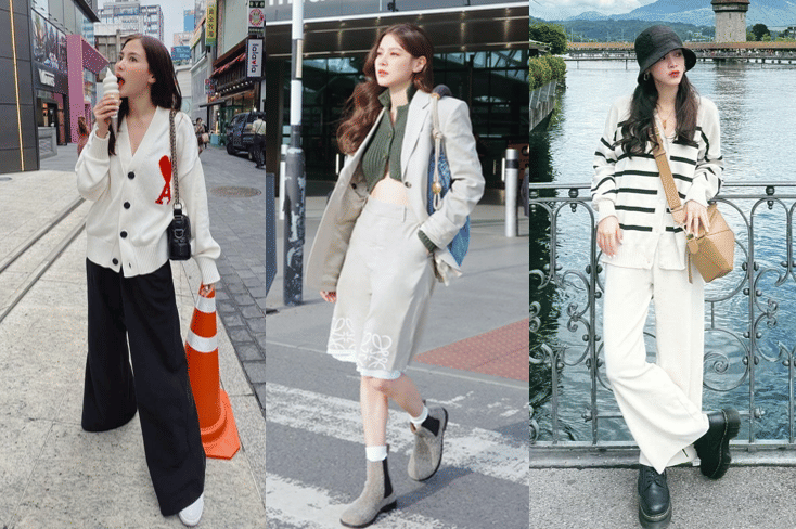 12 OOTD Pakai Knitwear ala Baifern Pimchanok | IDN Times