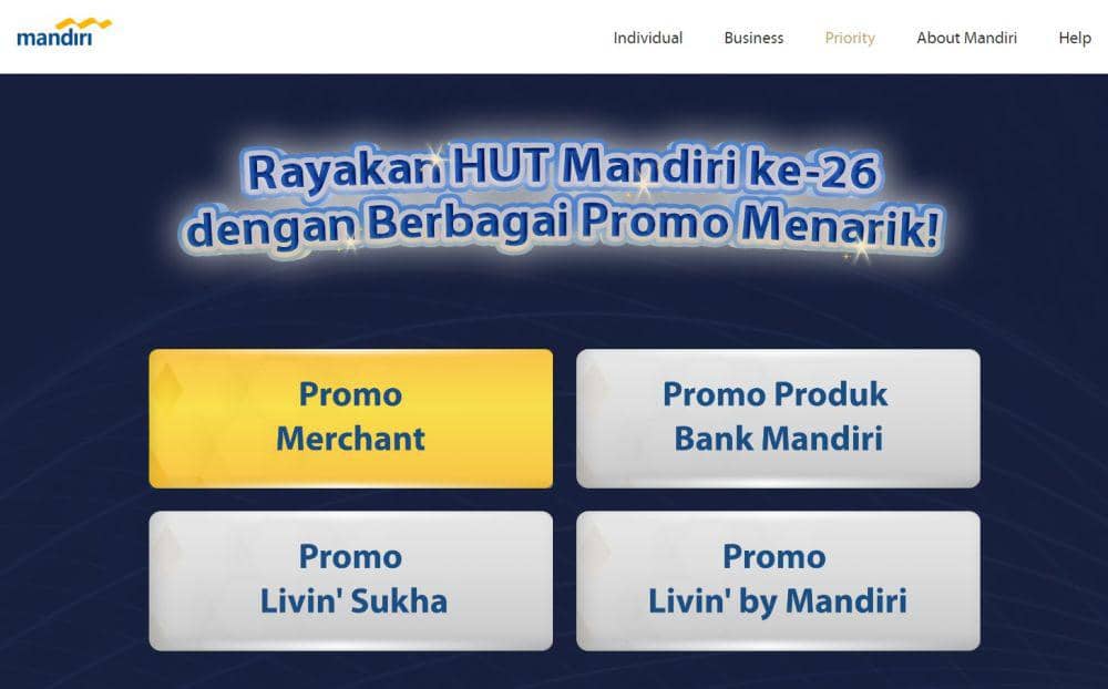 120 Promo HUT Bank Mandiri ke-26 Sepanjang Oktober 2024 | IDN Times