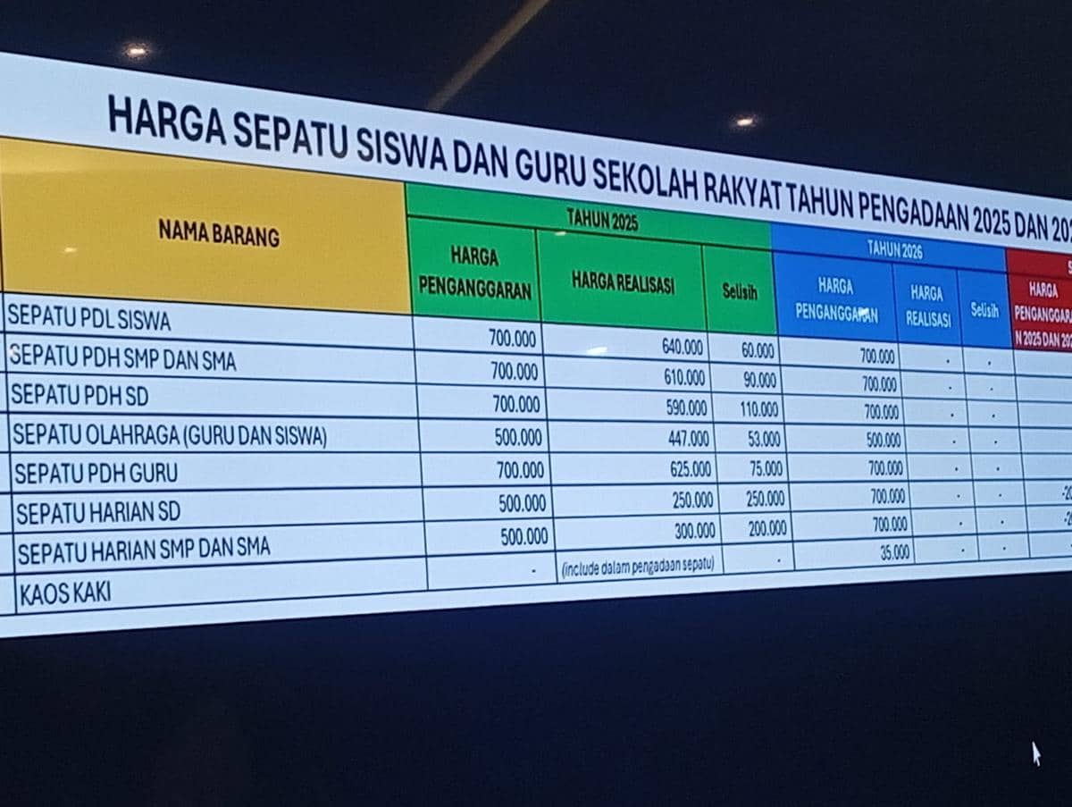 Mensos Ungkap 4 Sepatu Siswa Sekolah Rakyat, Harga Sampai Rp640 ribu ...