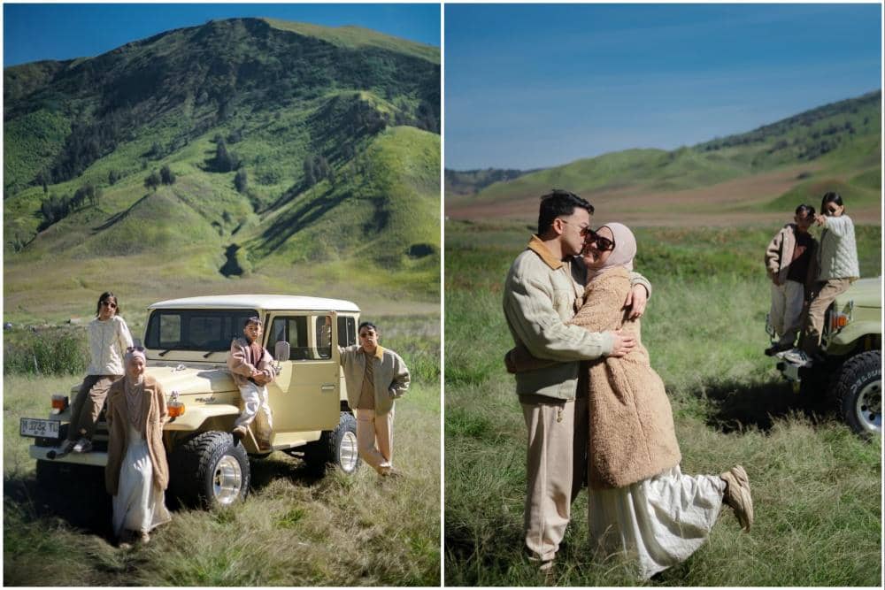 10 Foto Liburan Keluarga Poppy Bunga di Gunung Bromo | IDN Times