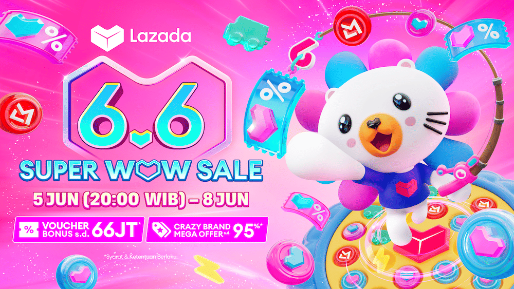 Promo Lazada 6.6 Super WOW Sale 2026 | Popbela.com